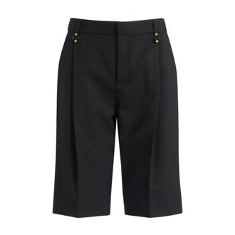 Elisabetta Franchi Femme, Shorts, Noir, Taille: 38 FR Pantalone Nero