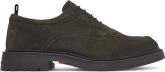 Tommy Hilfiger Halbschuhe Tommy Hilfiger Corporate Casual Sde Deck Shoe FM0FM05980 Gr&uuml;n