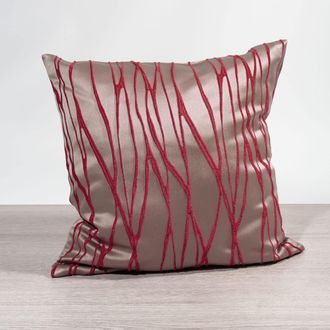 Lysel Kissen rot Obella 38x38, reines Polyester Dekokissen