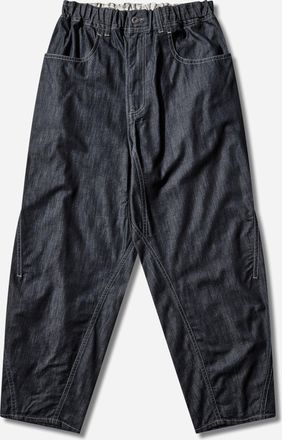 And Wander Men s Dry Easy Denim Wide Pants Navy