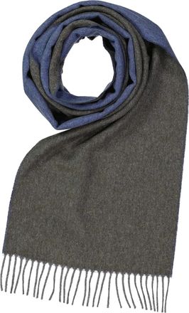 Dante Herren Schal blau Kashmere-Wolle