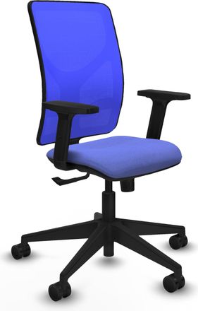 Piqueras y Crespo Stuhl Home Office mit 2D-Armlehnen, h&ouml;henverstellbare Lendenwirbelst&uuml;tze, ausgestattet mit 3 Positionen und Schneideschaum, mit Rollen von 65 mm, Nylo