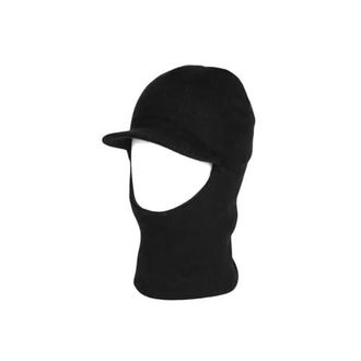 Nyls Cr&eacute;ation Cagoule Visiere en Laine Noire Confort et Chaude Ryder - Taille Unique - Noir