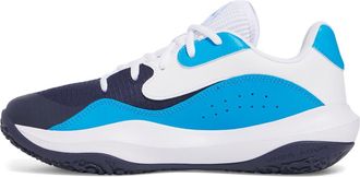 Under Armour Mens Ua Lockdown 7 Low Basketball Trainers Shoes, Midnight Navy Electric Blue White, 47.5 EU