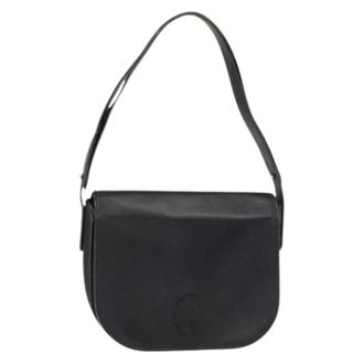 Dior Sac bandouli&egrave;re en cuir vintage Pre-owned - Femme - Pre-owned - Noir - Taille: ONE Size