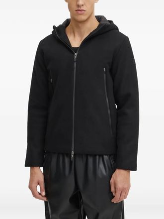 Emporio Armani hoodie à fermeture zippée - Noir