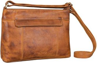 STILORD Blair Élégant Sac Bandoulière en Cuir Femme Petit Sac à Main Vintage Sac pour Sortir Sacoche Cuir Véritable, Couleur:larino - marron