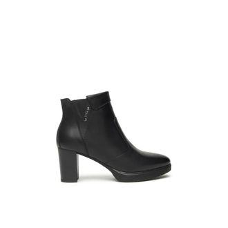 Nero Giardini Femme, Chaussures, Noir, Taille: 40 EU Bottines en cuir noir avec talon bloc