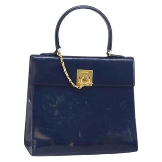 Celine Sac &agrave; main en cuir Pre-owned - Femme - Pre-owned - Bleu - Taille: ONE Size