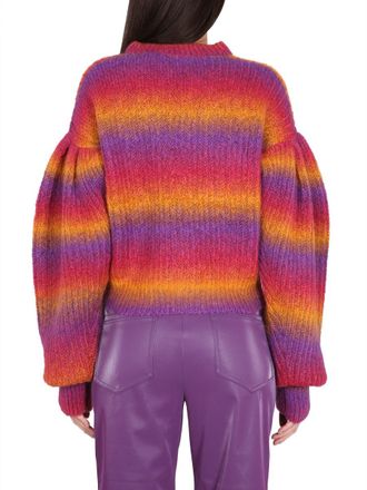 Rotate Logo-Inlay Crewneck Sweater - Multicolor