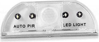 Hemobllo Lampe &agrave; D&eacute;tecteur De Mouvement 4 Led Pour Serrure De Porte, Capteur Infrarouge Veille Diurne, &Eacute;clairage Pour Tiroirs Et Bo&icirc;te &agrave; Voiture