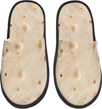 Generic Fourrure Pantoufles Tortilla Pita Peluche Accueil Pantoufles Unisexe Chausson Hotel Pour Camping H&ocirc;tel Chambre L