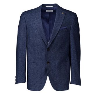 Carl Gross Tedrick Blau Colberts Stilvoll - - Jackets - Herren - Blau - S