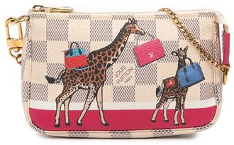 Louis Vuitton Crossbody Bags - Damier Azur Giraffe Mini Pochette Accessoires - Gr. unisize - in Wei&szlig; - f&uuml;r Damen
