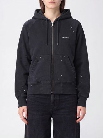 Carhartt Work in Progress Baumwoll-Kapuzenjacke mit abstraktem Print und Rei&szlig;verschluss