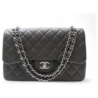 Chanel Crossbody Bags - NEUE CHANEL KLASSISCHE JUMBO TIMELESS AUS KAVIARLE - Gr. unisize - in Braun - f&uuml;r Damen
