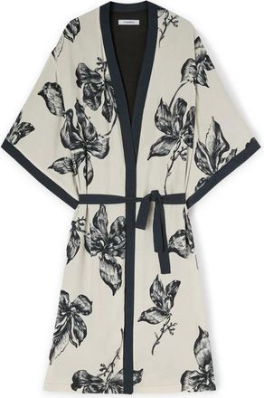 Motivi Femme, Blouses et Chemises, Blanc, Taille: 38 FR Kimono en viscose à motif