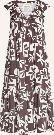 Cartoon Cartoon Kleid Mit R&uuml;schen braun