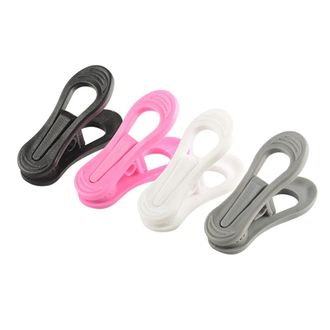 Holibanna 20 St&uuml;ck Kunststoff W&auml;scheklammern Mit Rundem Ende Windfest rutschfest Kompakt F&uuml;r W&auml;scheleine Handt&uuml;cher Socken Buntes W&auml;scheklammer