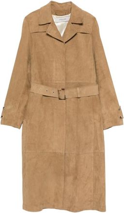 Golden Goose Belted Suede Coat