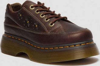 Dr. Martens Buzz 5-&Ouml;sen Flower Grizzly Leder Schuhe in Braun, Gr&ouml;&szlig;e: 36