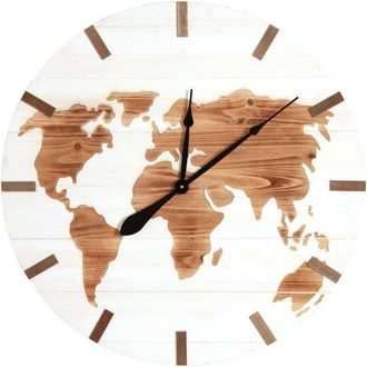 Aubry Gaspard Horloge mappemonde en bois