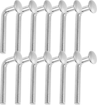 BESPORTBLE 50 St&uuml;ck Teiliges Drop Lock Pins Verzinkte Sicherheitsbolzen f&uuml;r Schwere Palettenregale Robustes M&ouml;bel sicherheits Schloss Einfache Installation Stabi