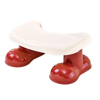 Generic Bathroom Footrest Step - Slip Resistant polypropylane Platforms Compact Lightweight Design Texture, Comfortable Elimination Positioning | Apartment Re