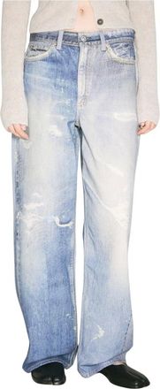 Our Legacy Femme, Jeans, Bleu, Taille: 38 FR Full Cut Digital Print Jeans