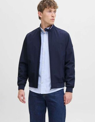 Jack & Jones Bomberjacke in der Farbe Seaborne-Blau