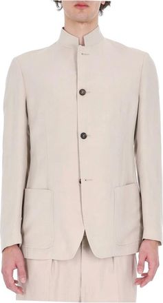 Eleventy Homme, Vestes, Beige, Taille: L Veste Mao