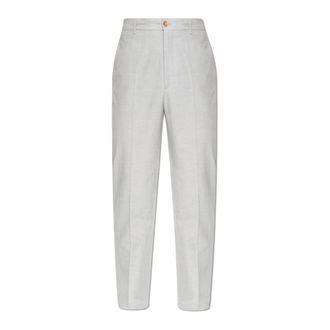 Etro Tapered Stoffhose mit B&uuml;gelfalte - - Trousers - Herren - Grau - XL
