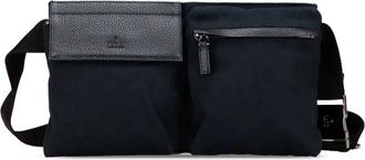 Gucci sac banane Double Pocket en toile GG (2000-2015) - Bleu