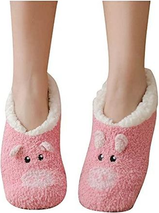 Generic Chaussettes Femme Chaussettes Chaudes Femme Chaussettes Thermiques Femme De Classique Mi-Longues En Coton &Eacute;pais Motifs Kawaii Parfaites Comme Chausson