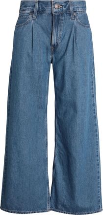 Levi's PLEATED BAGGY WIDE LEG MED INDIGO - WORN IN