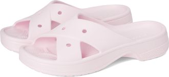 Crocs Herren Classic Womens Cross Strap Badeschlappen, Pink Milk, 42/43 EU
