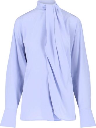 Victoria Beckham Lavalli&egrave;re Seidenhemd