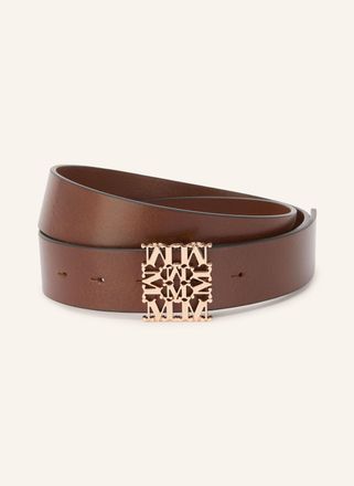 Max Mara Lederg&uuml;rtel Sumero braun