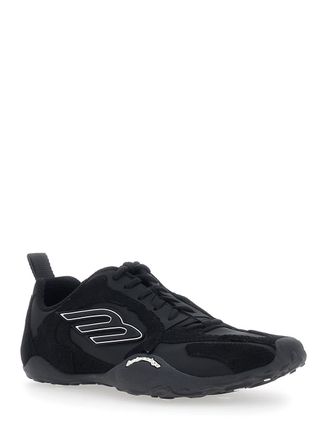 Balenciaga Mens Sneakers Monday Ultra Black Polyester Trainers
