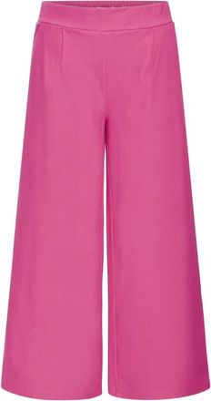 Ichi Ichi, Femme, Pantalons, Rose, Taille: 40 FR Wide Pantalons