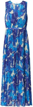 Comma Maxikleid Kleid Plissiertes Chiffon-Kleid