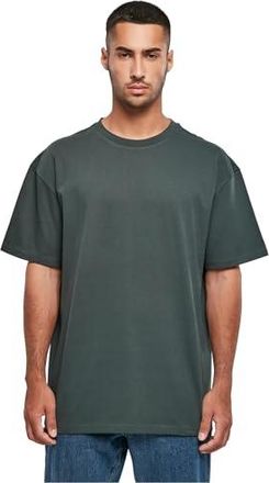 Build Your Brand T-Shirt Basique pour Homme, Coupe surdimensionnée, en Coton, Tailles XS à 5XL, Vert Bouteille, XL