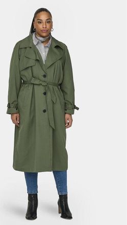 Only Carmakoma Tenchcoat Chloe 15310056 Grün Regular Fit