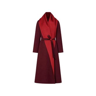 Max Mara Mxtululo Wendbarer Foulard-Mantel - - Coats - Damen - Rot - S