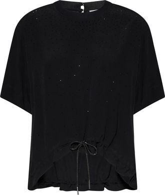 Silvian Heach Femme, Blouses et Chemises, Noir, Taille: 42 FR Gpp26229Bl Top