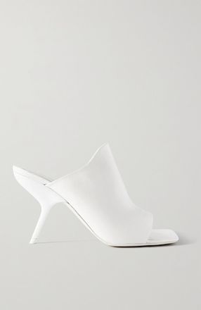Ferragamo Mules En Cuir - Blanc