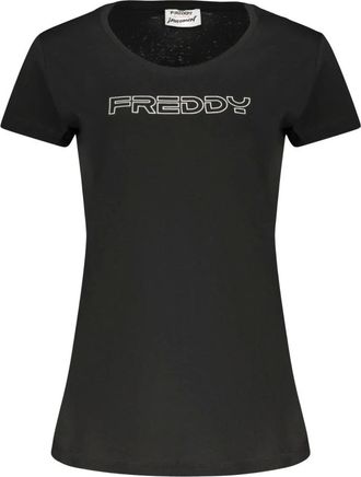 Freddy Femme, Sport, Noir, Taille: 42 FR T-Shirt &agrave; Manches Courtes
