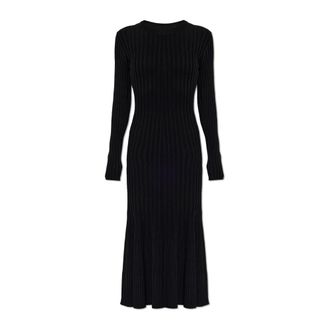 Ami Lang&auml;rmliges Kleid - - Dresses - Damen - Schwarzk - XS