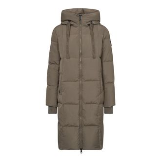 Mos Mosh Square Down Coat Brindle - - Coats - Damen - Gr&uuml;n - 2XL