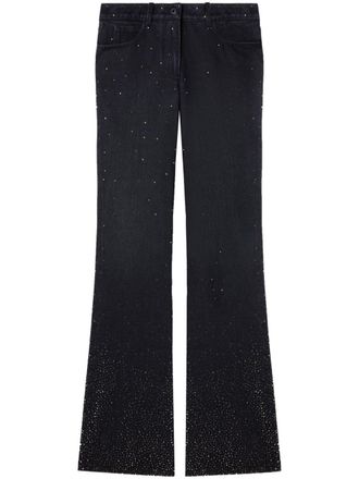 Off-white jean slim &agrave; ornements - Noir
